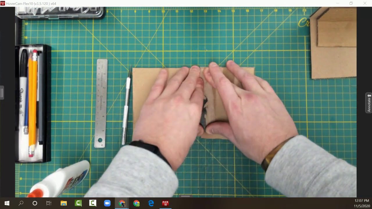 Cardboard Attachment Technique - Connecting Flat - YouTube