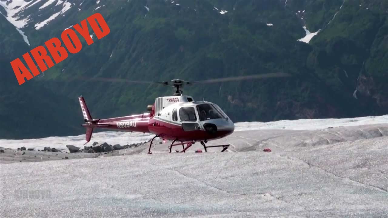 Temsco AS350 Takeoff Mendenhall Glacier - YouTube