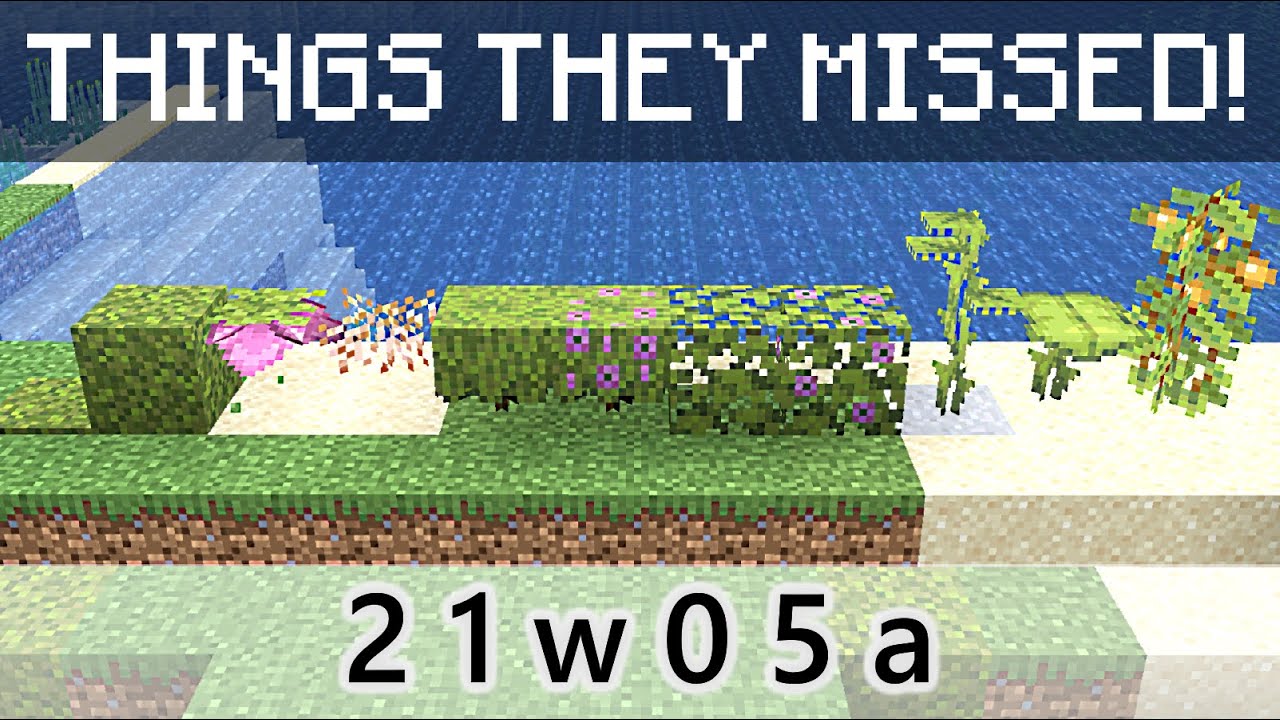 THINGS THEY MISSED in 21w05a - Minecraft 1.17 snapshot (Caves & Cliffs ...