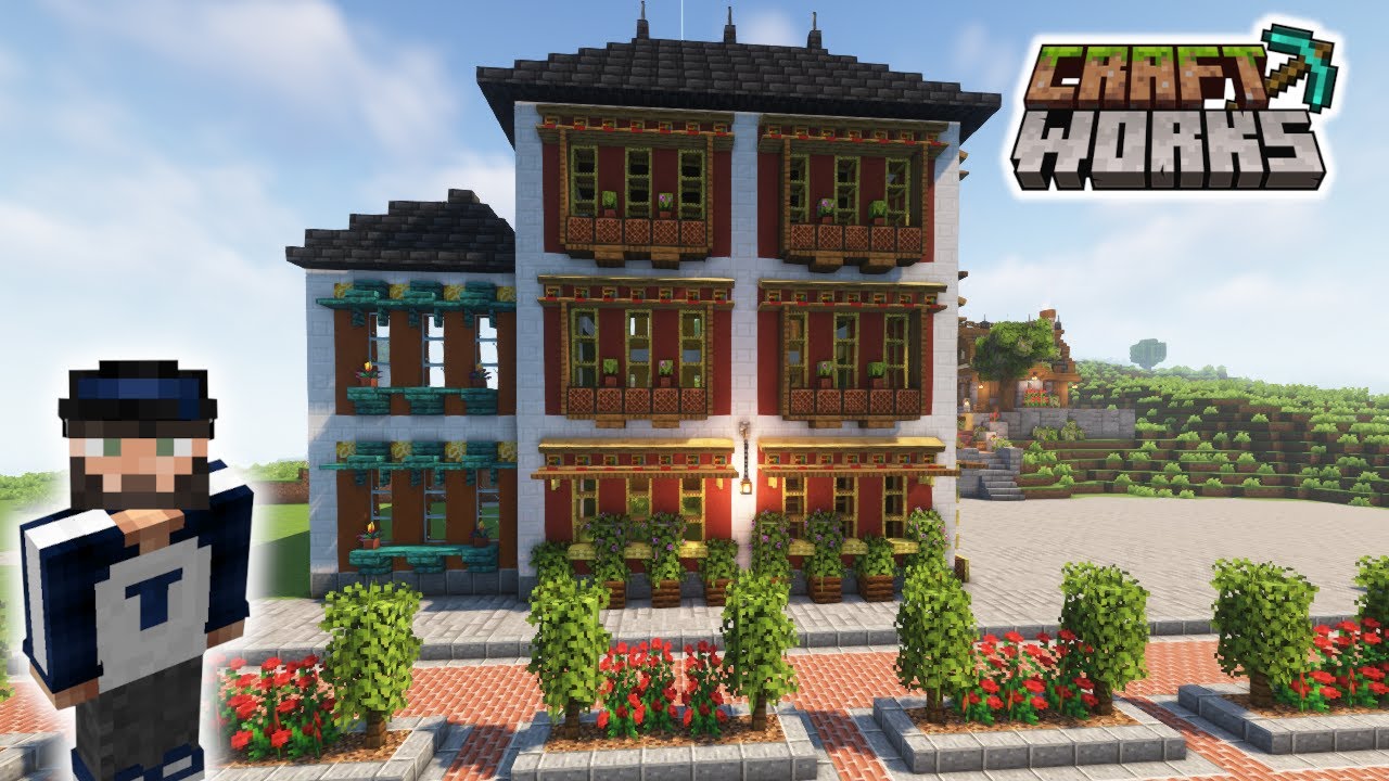 Building House Fronts in Minecraft - CraftWorks - YouTube