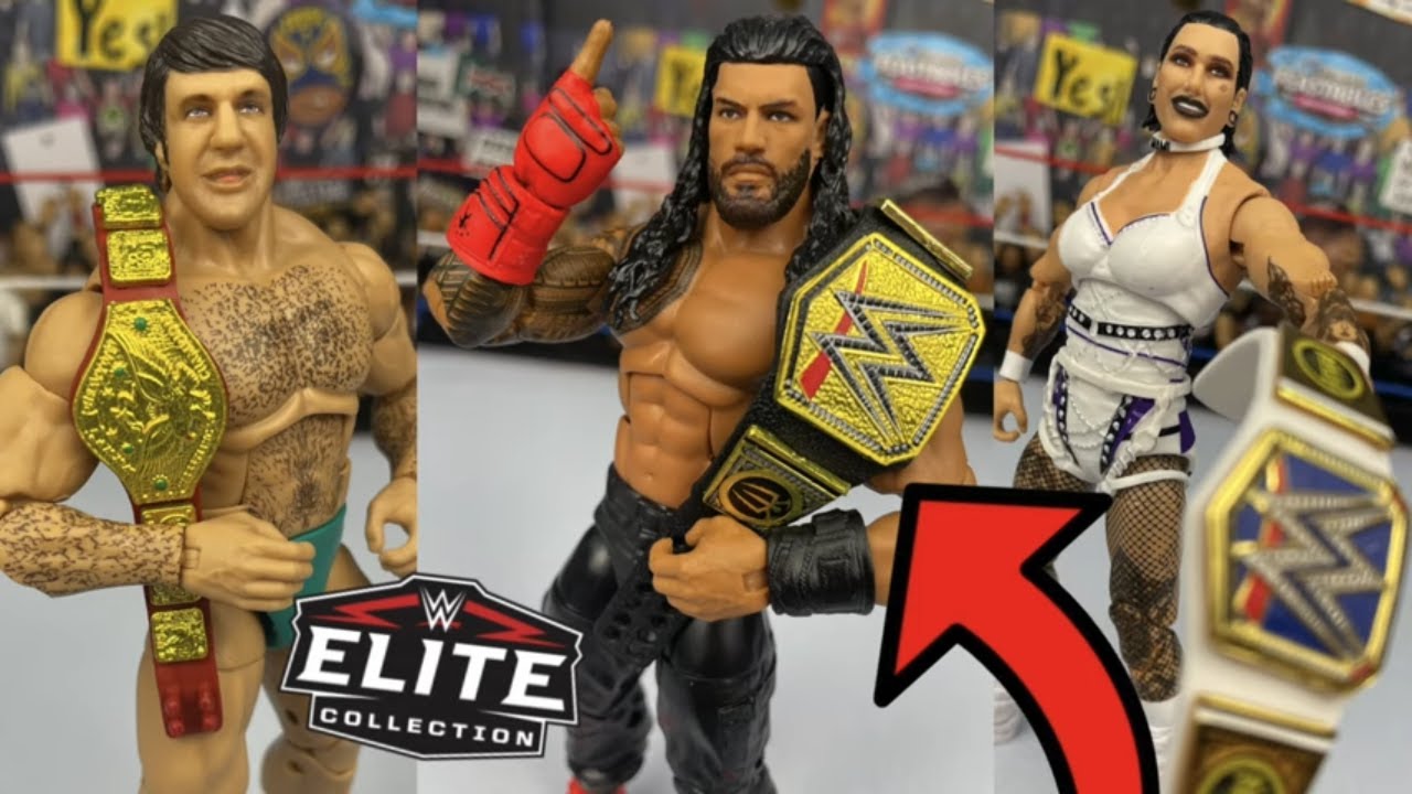 WWE ELITE 110 Roman Reigns & Rhea Ripley & Bruno Sammartino Review ...