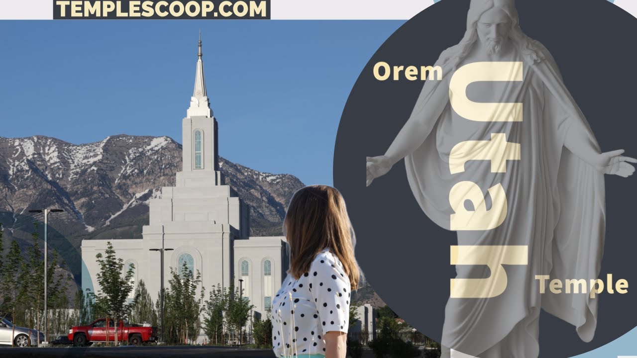 Orem Utah Temple on a summer day by drone on July 14, 2022 - YouTube