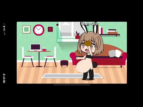 gacha life bunny got food belly