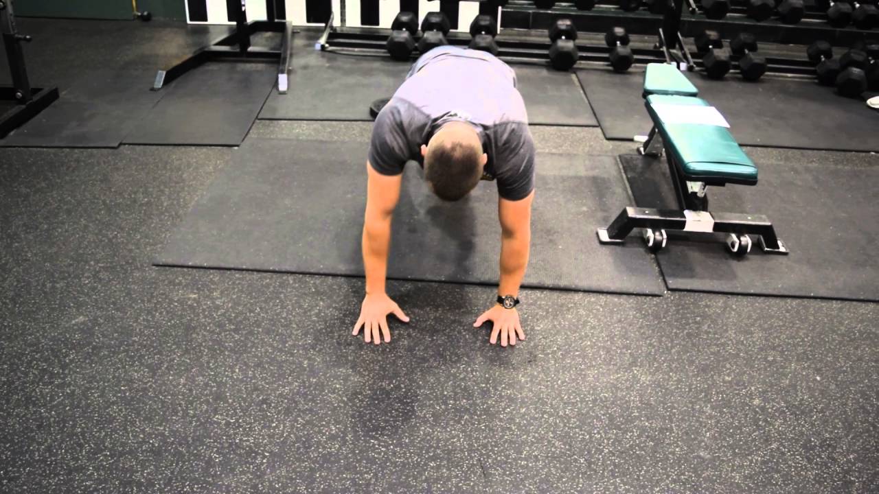 Pushup shoulder taps - YouTube