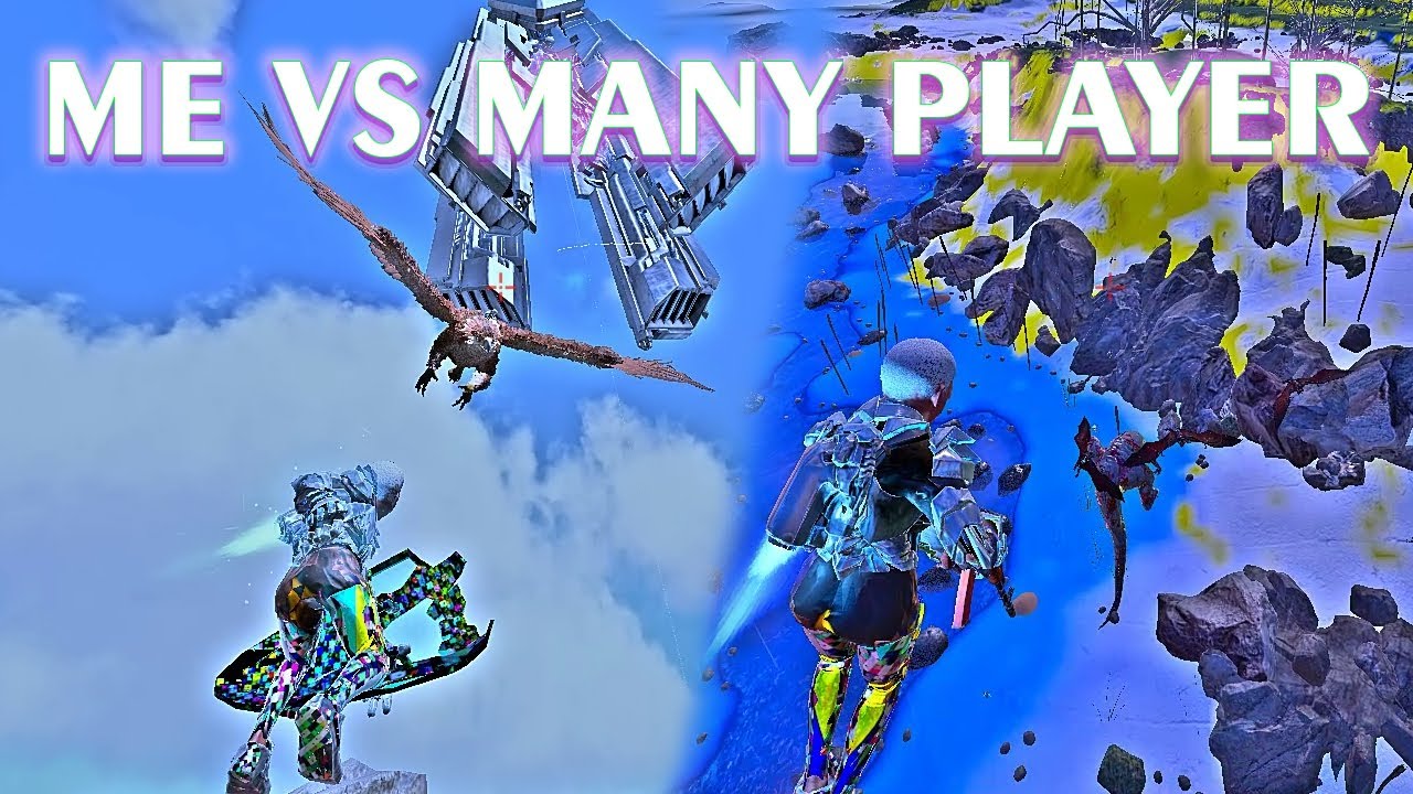 ME VS MANY PLAYER ON BLUE OB (CLIPS NO Edit) - ARK PVP - YouTube