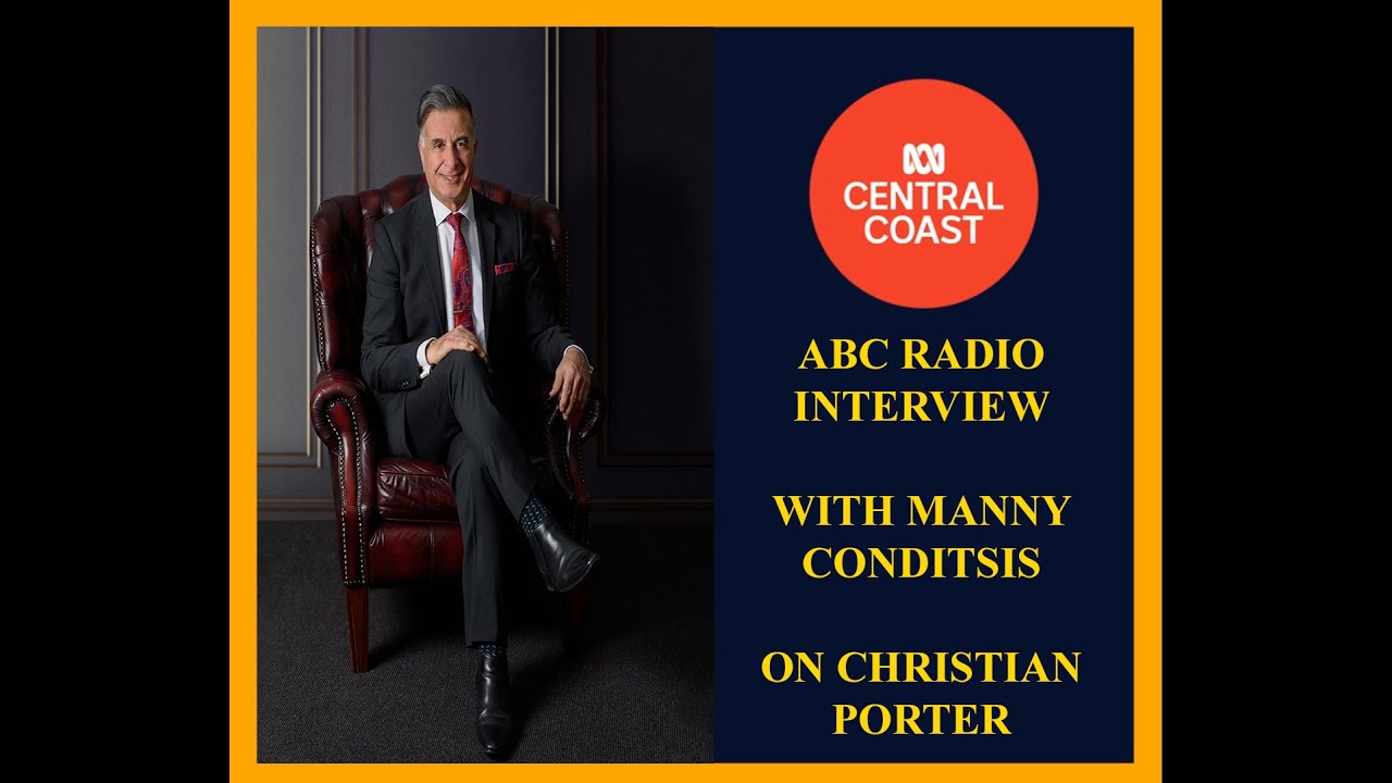 ABC Radio Interview with Manny Conditsis on Christian Porter - YouTube