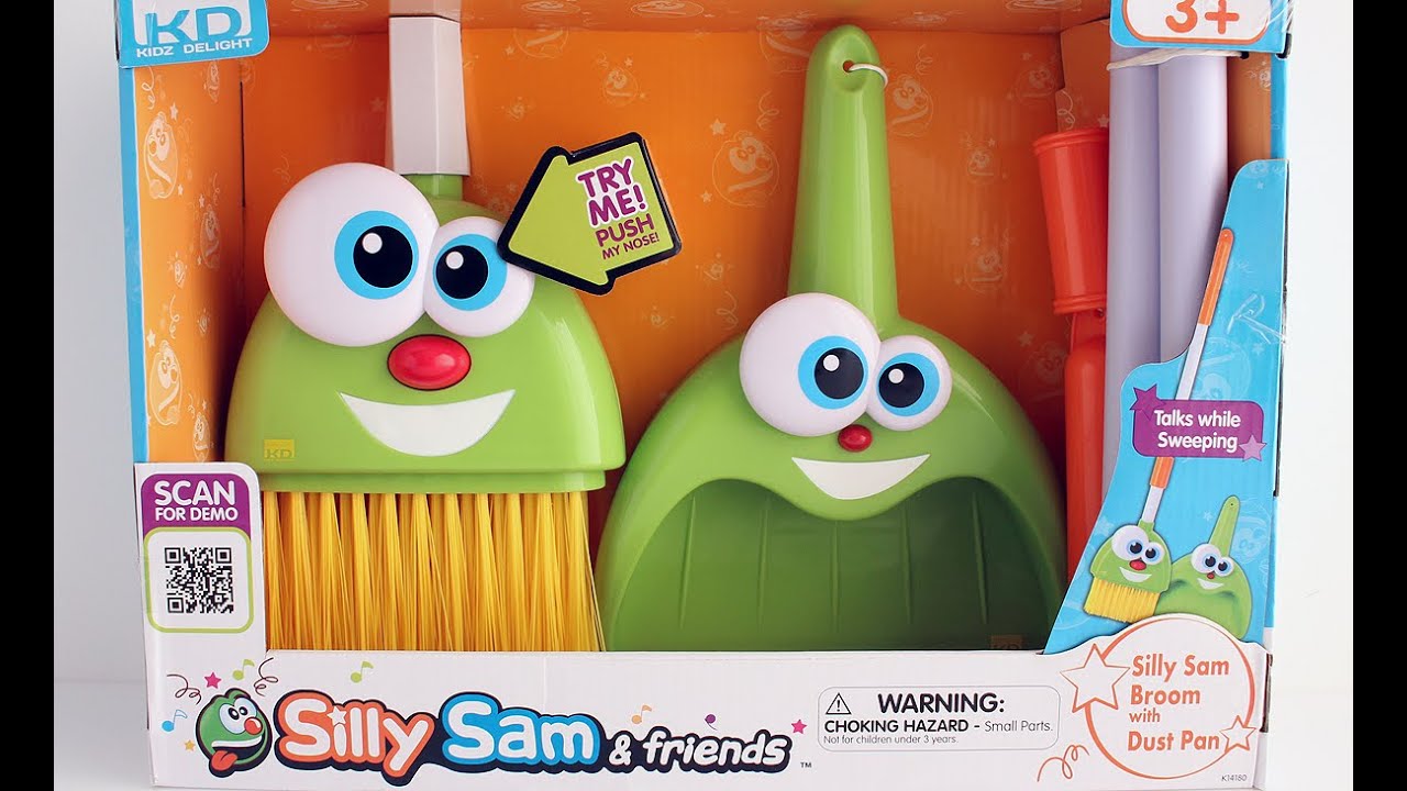 Silly Sam Broom and Friends Cleaning Playset - YouTube