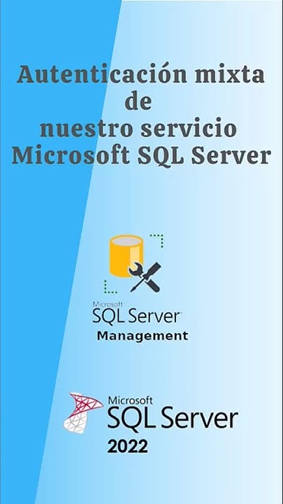 Autenticación mixta de nuestro servicio Microsoft SqL Server #microsoftsqlserver - YouTube