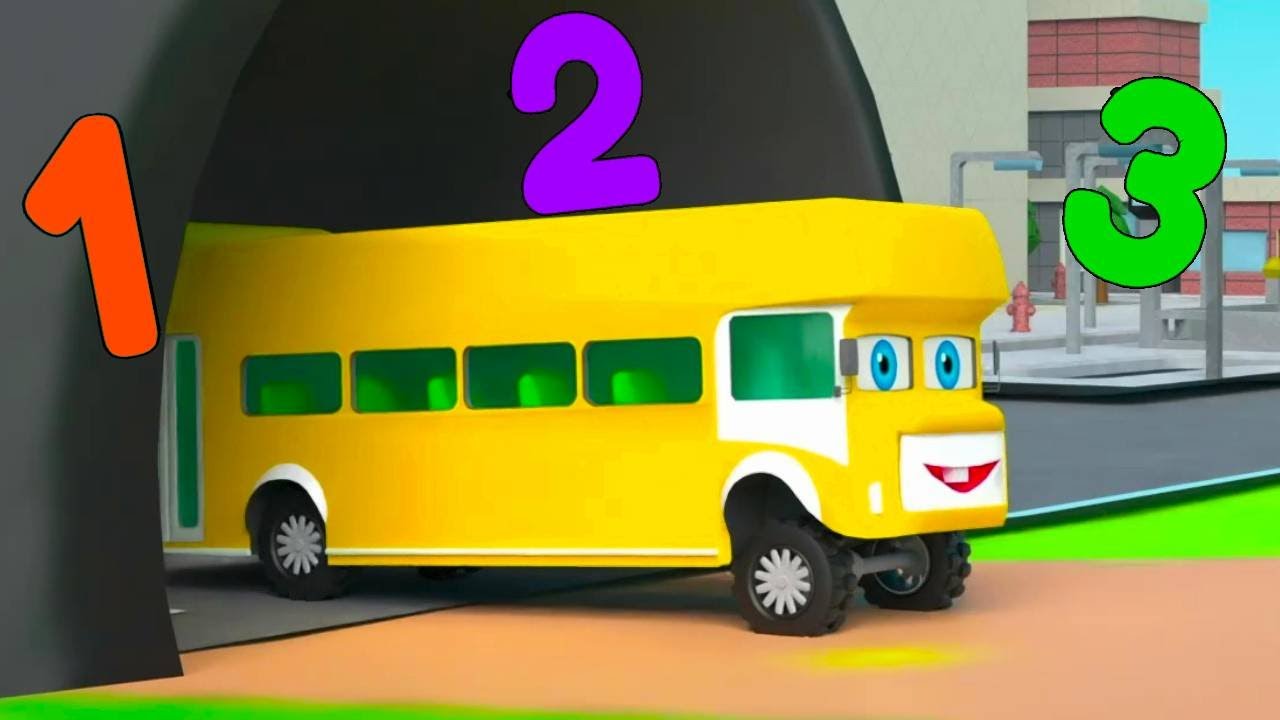 Ten Little Buses | Wheels on the Bus | Nursery Rhymes & Songs ...