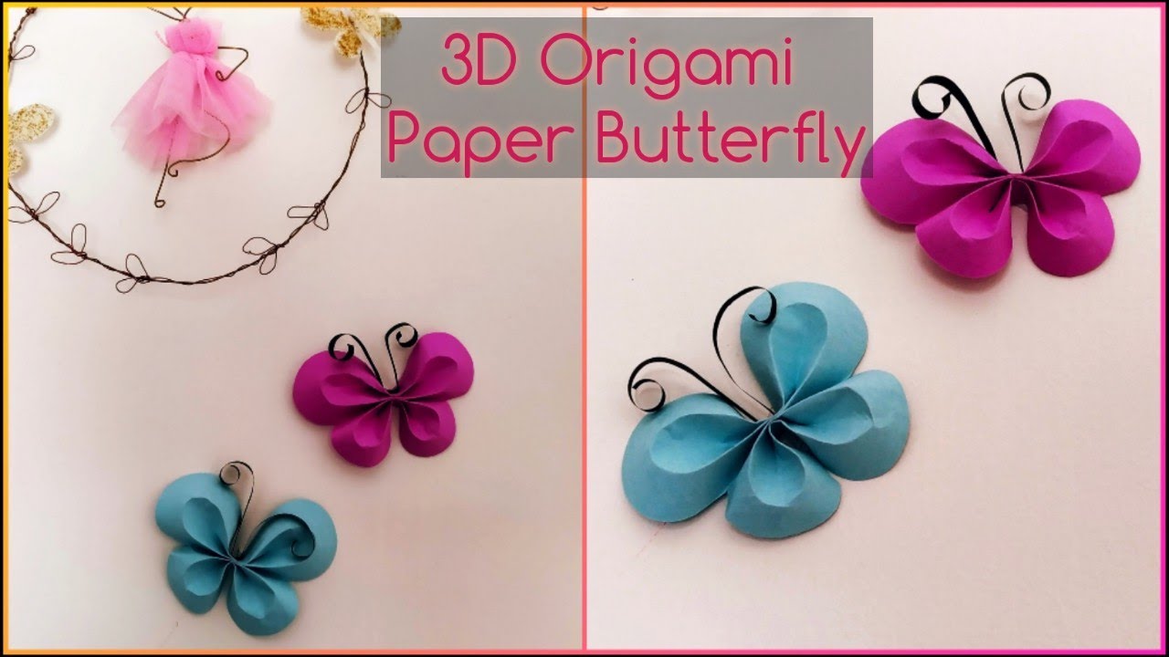 DIY How To Make Origami Paper BUTTERFLY 3D Butterfly Easy Paper diy-how-to-make-origami-paper-butterfly-3d-butterfly-easy-paper