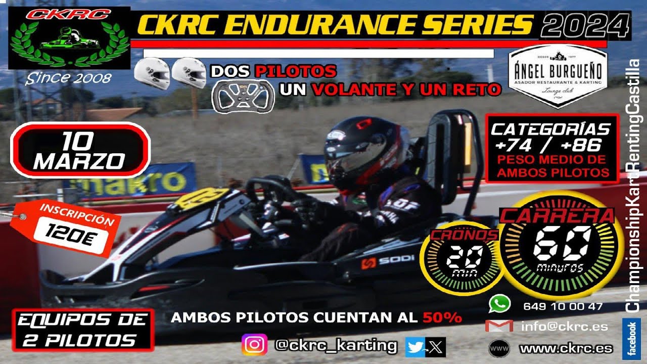 CKRC Endurance Series 2024- GP2- Karting Burgueño- 2024-03-10 - YouTube