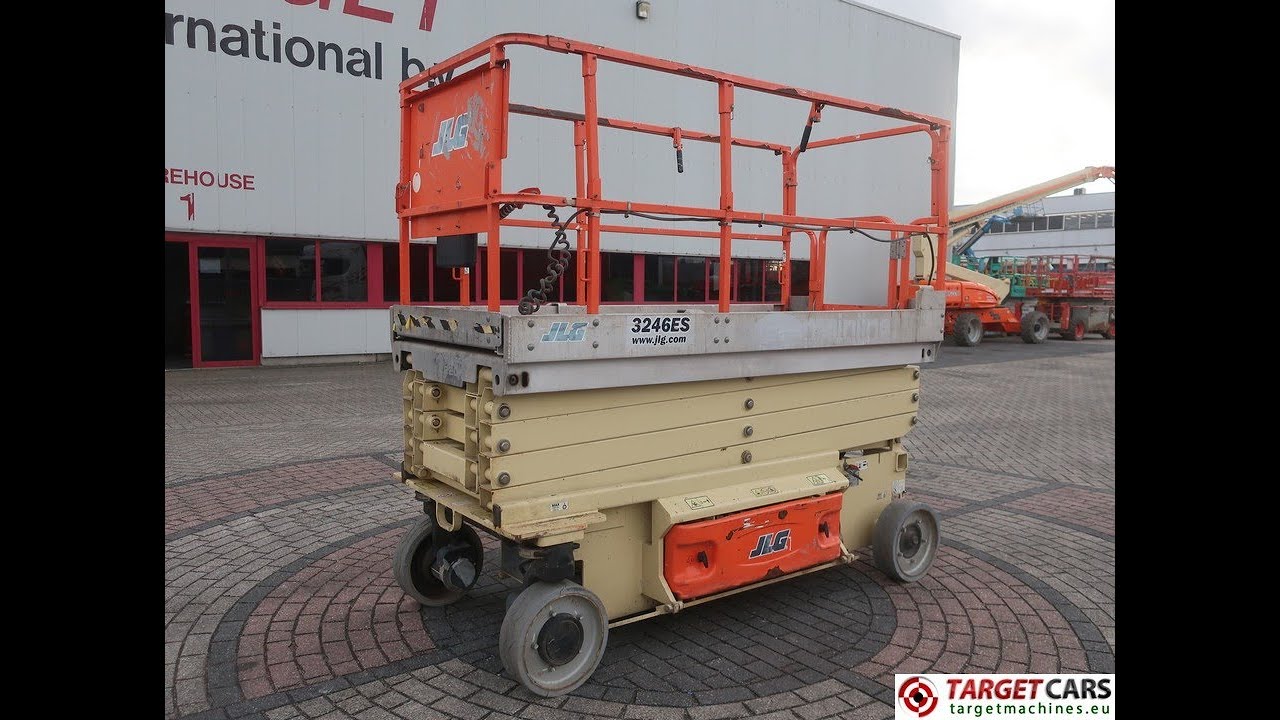 780822 JLG 3246ES ELECTRIC SCISSOR WORKLIFT 1168CM 2012 549HRS - YouTube