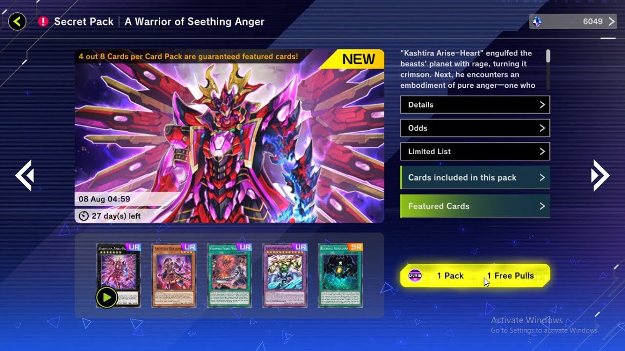 Secret Pack - A Warrior Of Seething Anger / Yu-Gi-Oh! Master Duel - YouTube