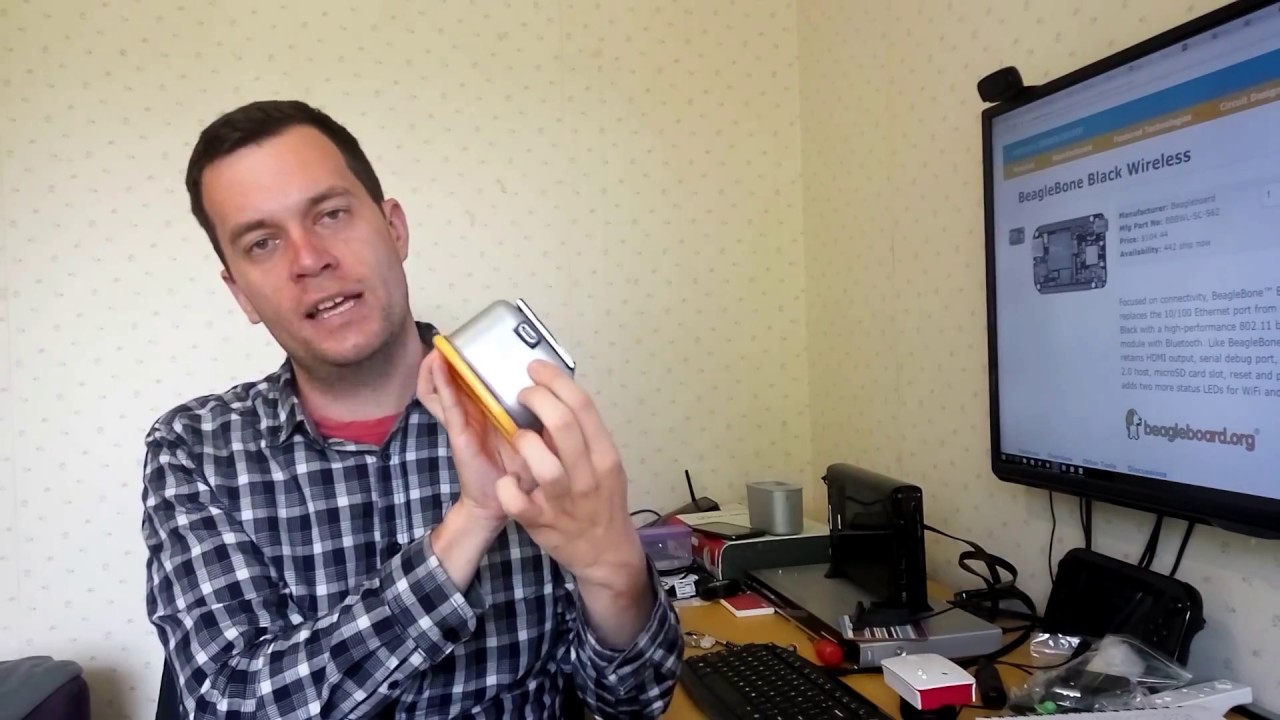 BeagleBone Black Wireless with LCD Display Cape Lunchbox Kit - YouTube