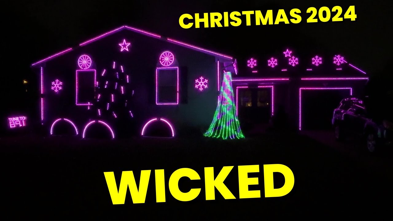 Defying Gravity Wicked Light Show Christmas 2024 #wicked #lightshow # ...