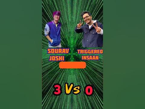 Sourav Joshi vs triggered insaan 🤯🤔 | #shorts - YouTube