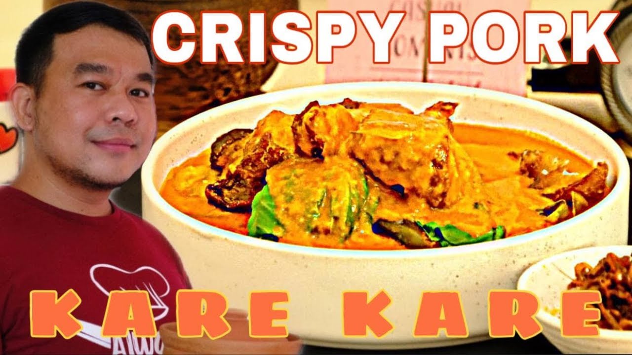 Pinoy kare kare by Chef Richmond crispy pork kare kare recipe - YouTube