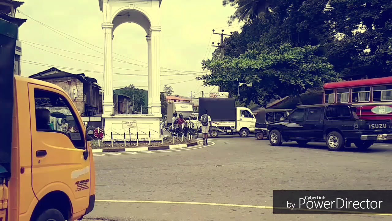 Time lapse of anguruwella and ruwanwella town - YouTube