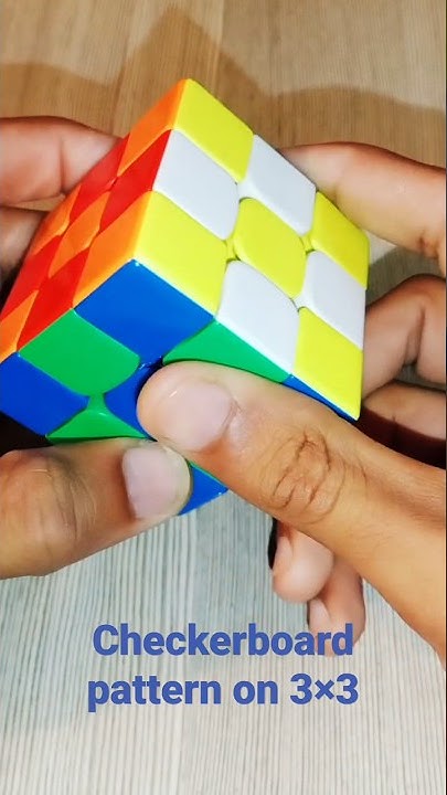 Rubik's cube pattern | Checkerboard pattern #shorts #ytshorts # ...