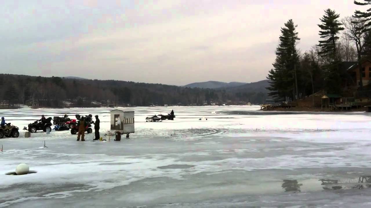 Lake Hadlock Fort Ann NY January 1, 2011 New Years Day - Fishing and ...