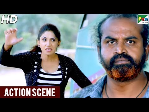 I.P.S Jhansi Bus Fight Scene | Jana Gana Mana | Hindi Dubbed Movie | Ayesha Habib, Kuri Ranga