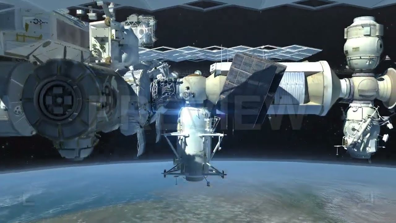 The ISS above Earth - Animations by AND - YouTube
