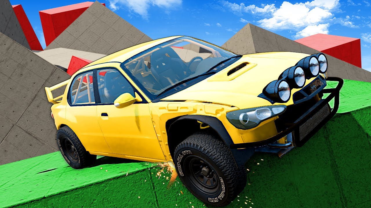 Cars vs Impossible Obstacles in BeamNG! - YouTube