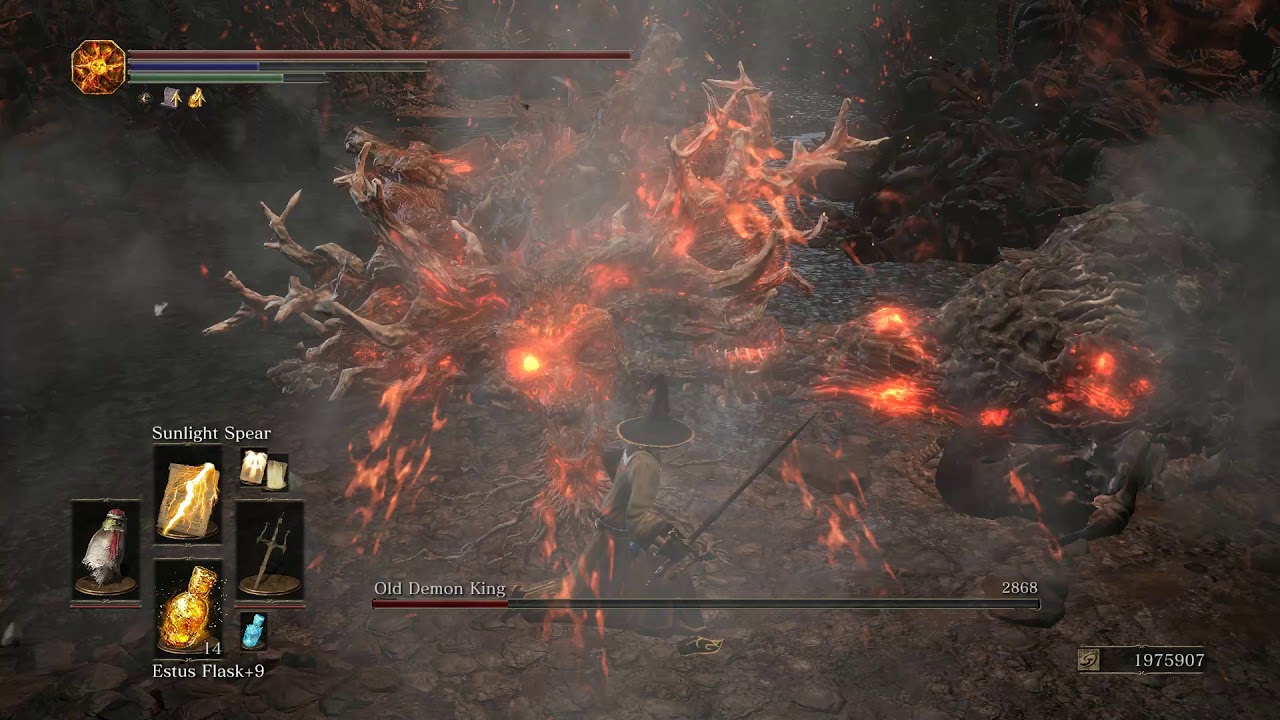 DS3 Cinders 1.76 - Old Demon King - Overlevel Faith Build - YouTube