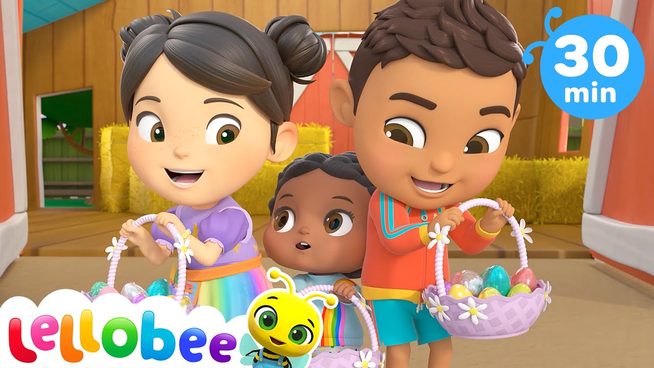 We Are Going On An Egg Hunt | Lellobee City Farm | Kids Cartoons ...