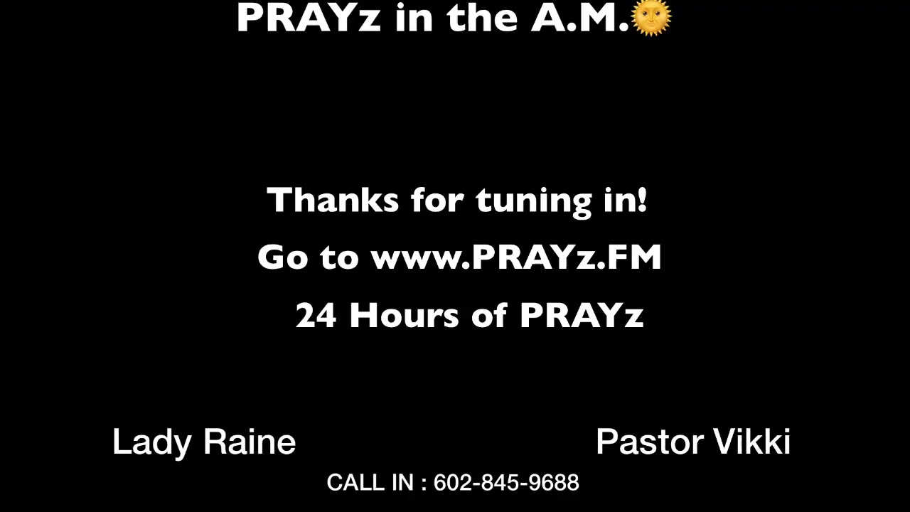 PRAYz.FM LIVE - PRAYz in the A.M. - YouTube