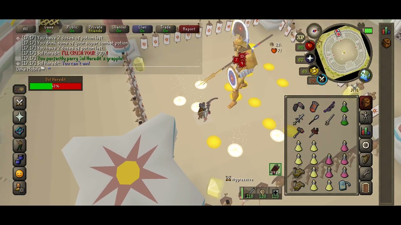 OSRS Mobile - Sol Heredit - Perfect Footwork GM task - YouTube