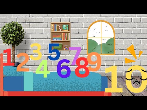10 little numbers jumping on the bed - YouTube