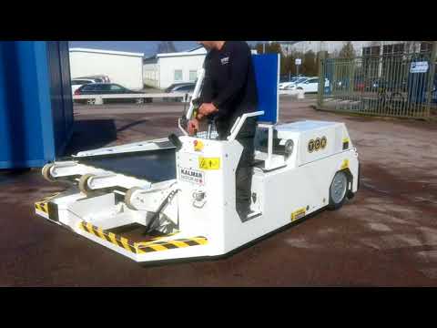 Kalmar Motor CT2000 Mini Transporter for baggage containers - YouTube