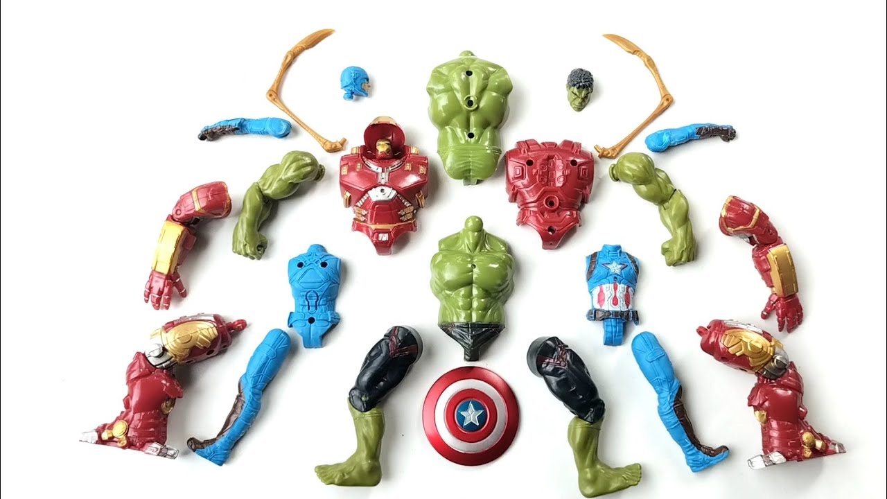 Merakit Mainan Captain America,Hulk Buster & Hulk Smash - Avengers ...