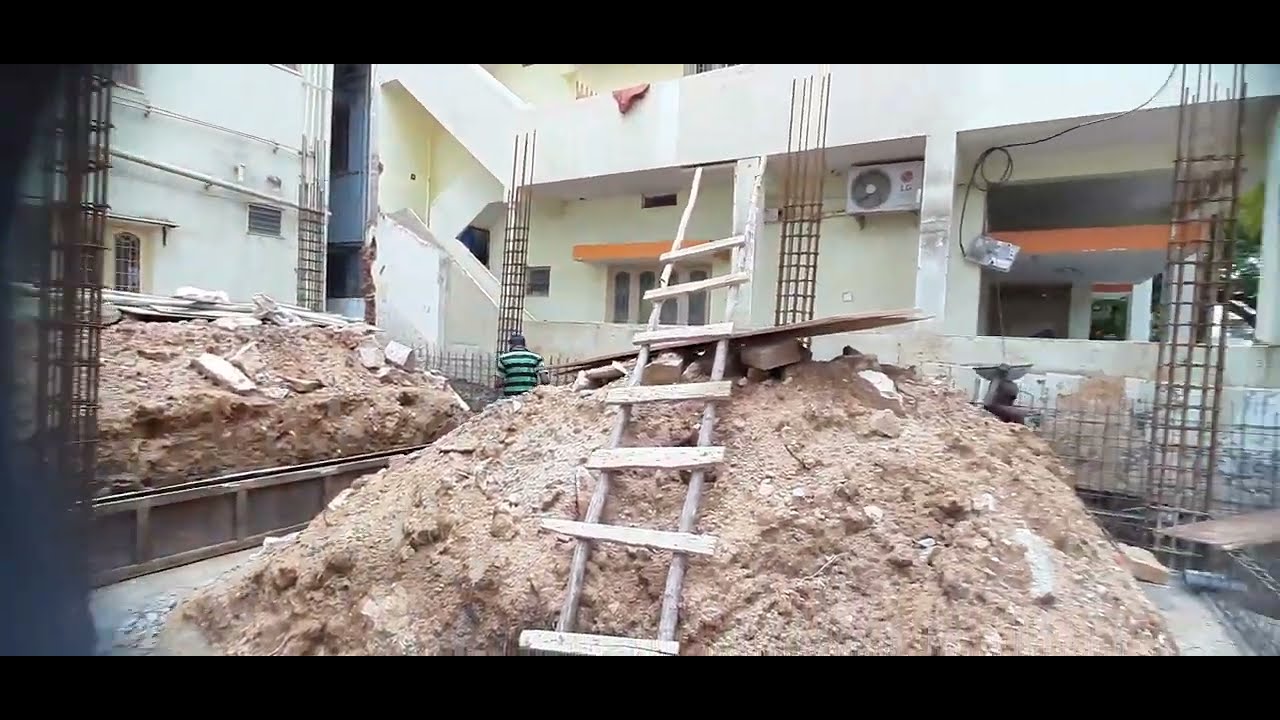 video 4 Plinth beam water inlet and out let pipes install - YouTube