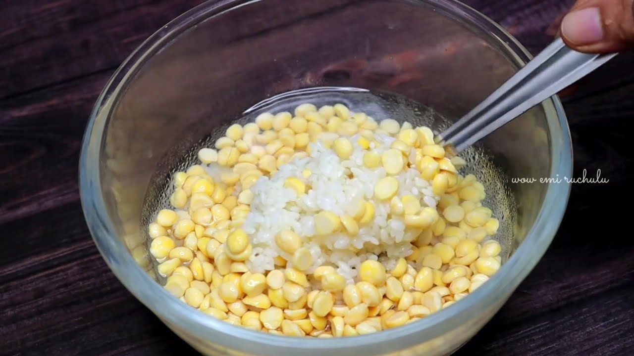 Chana Dal & Rice Breakfast Recipe | Spongy Quick Morning Breakfast | No ...