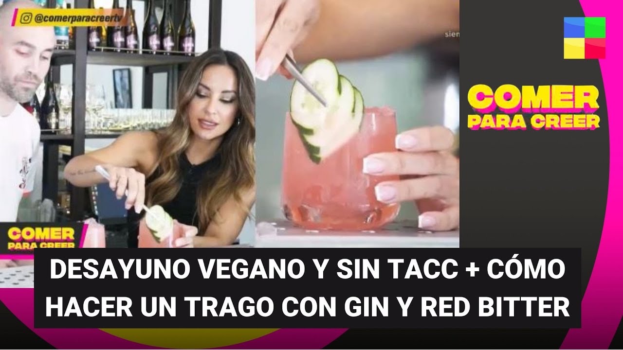 Desayuno vegano + Cocktail con gin y bitter rojo #ComerParaCreer ...