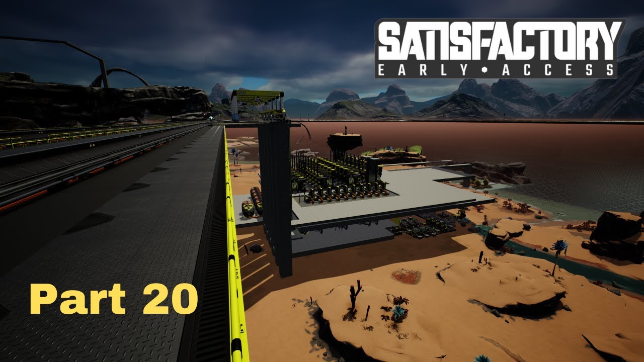 Satisfactory - Let's Play (Part 20) "Setting up a Mega Factory" - YouTube