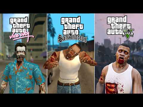 Evolution of Zombie in GTA Games | Zombie Protagonist in GTA | #rockstargames #gta