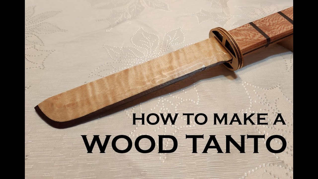 How to make a Wood Tanto - YouTube