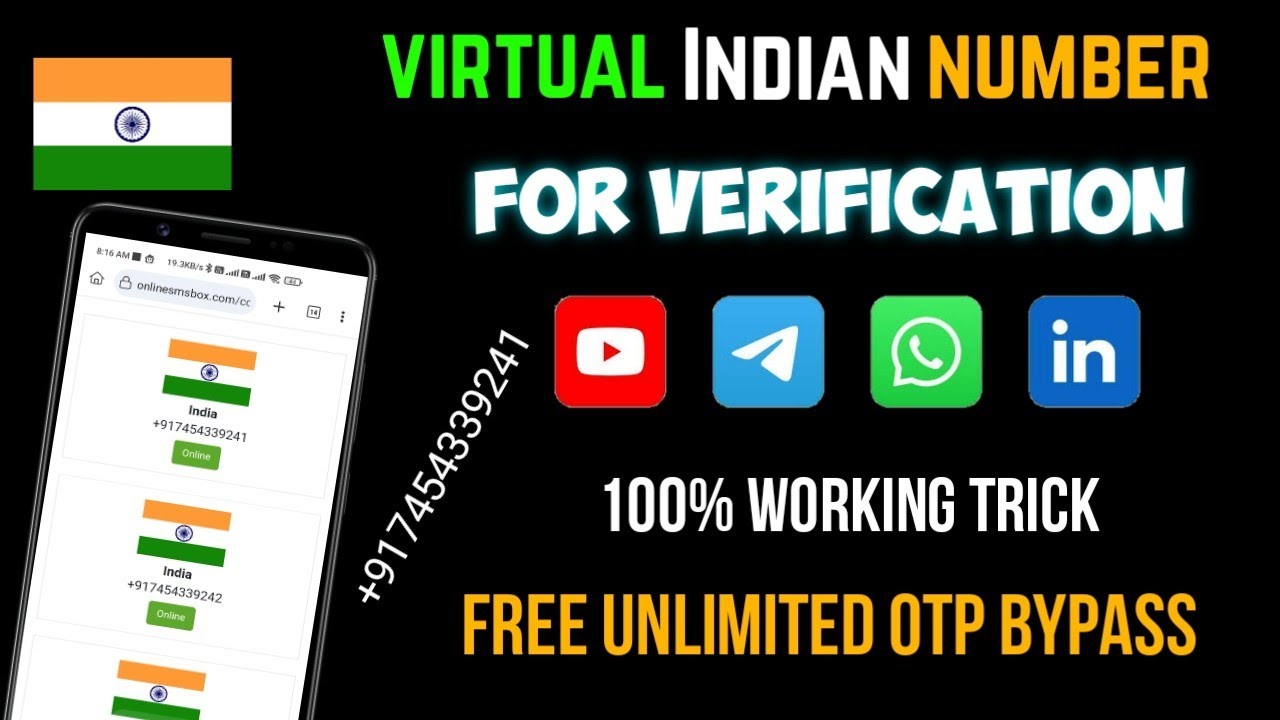free indian Temp Number unlimited OTP bypass | koi bhi App par otp ...