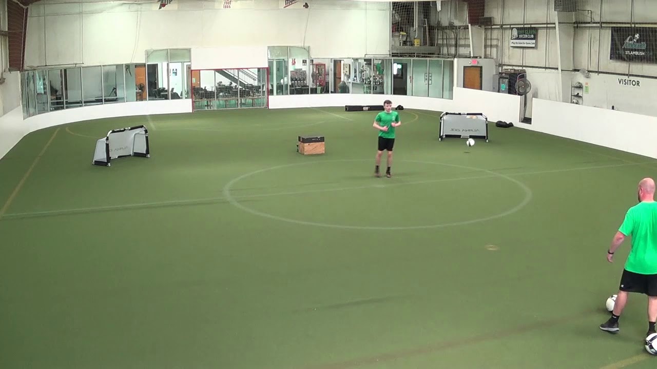 Passing - Receiving a pass, pass, go to goal - YouTube