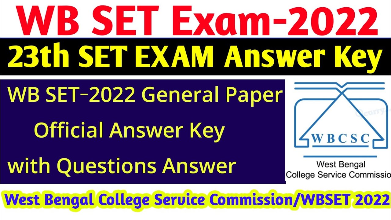 WB SET 2022 GENERAL PAPER OFFICIAL ANSWER KEY @astaticeducation4418 ...