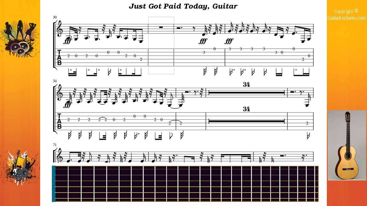 Just Got Paid Today Zz Top Guitar Youtube 2263