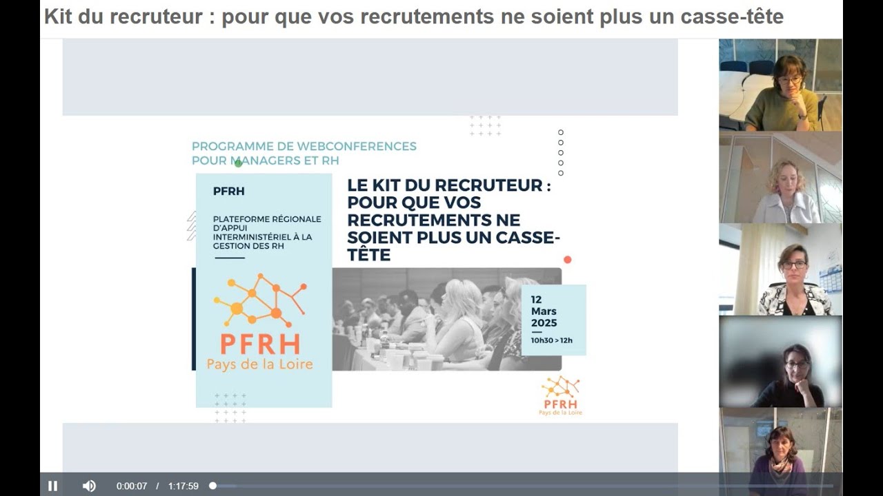 Webconf "Le KIT de recruteur : pour que vos recrutements ne soient plus ...