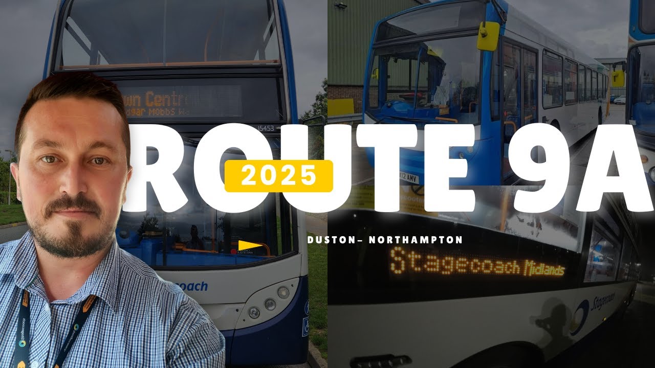 ROUTE 9A, Northampton - Duston via Sainsbury - YouTube