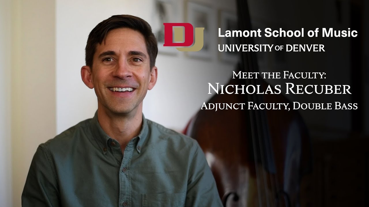 Meet the faculty: Nicholas Recuber, double bass - YouTube
