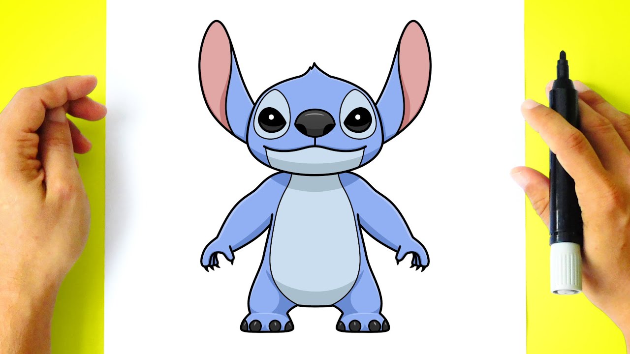 How to DRAW STITCH from Lilo & Stitch Movie - YouTube