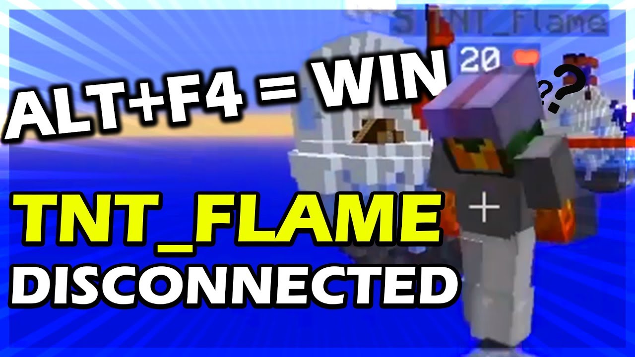 MINECRAFT ALT + F4 = WIN - YouTube