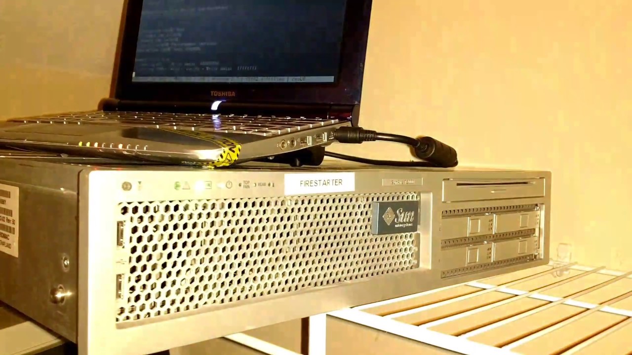 SunFire T2000 booting OpenBSD - YouTube